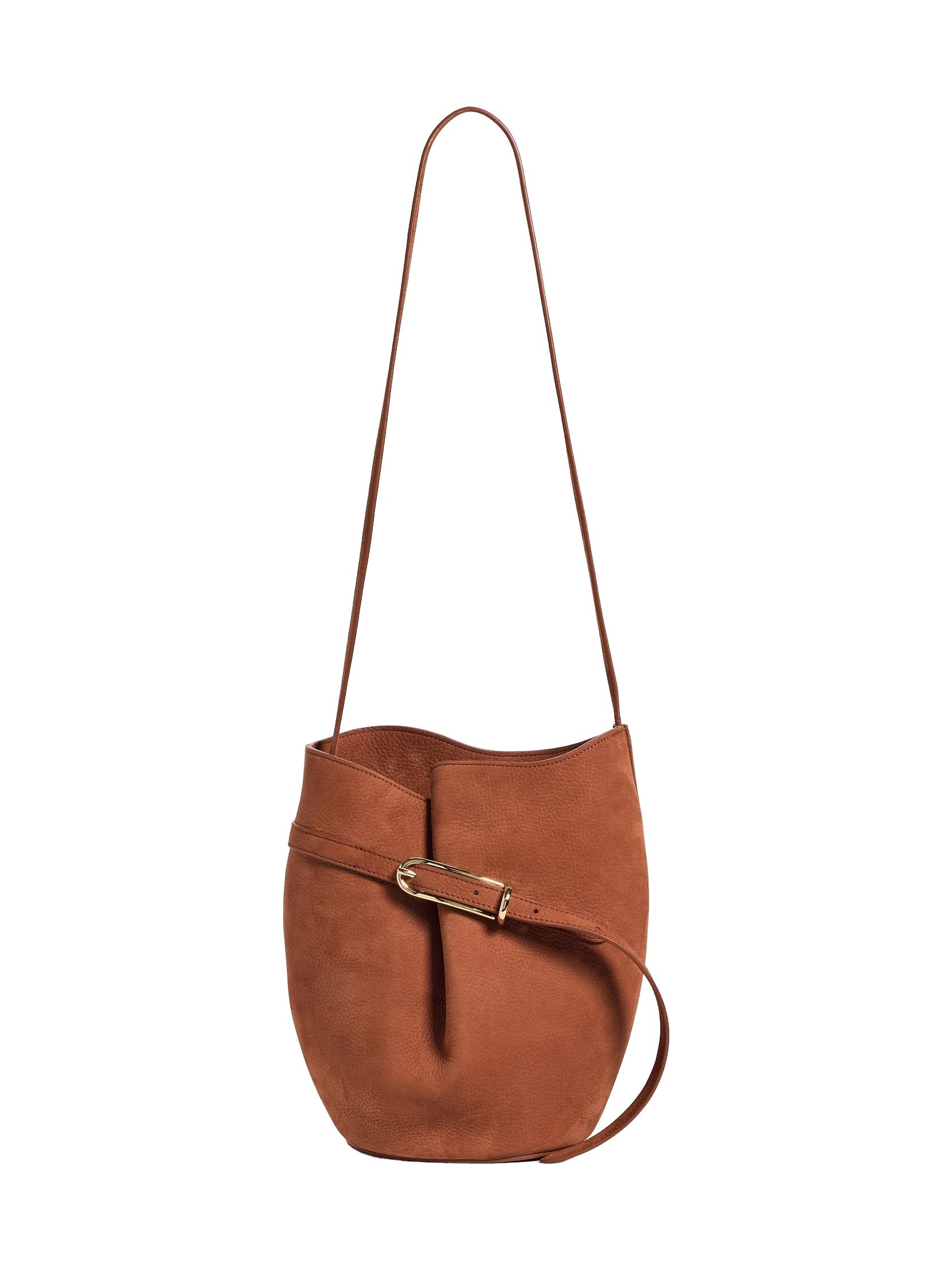 LIFFNER Liffner Belted Bucket Bag in Nubuck Calfskin